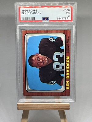 1966 Topps Ben Davidson PSA 3 - Raiders | eBay