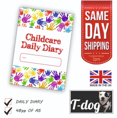 CHILDCARE DIARY, CHILDMINDER DAILY JOURNAL, EYFS RECORD KEEPING, EARLY ...