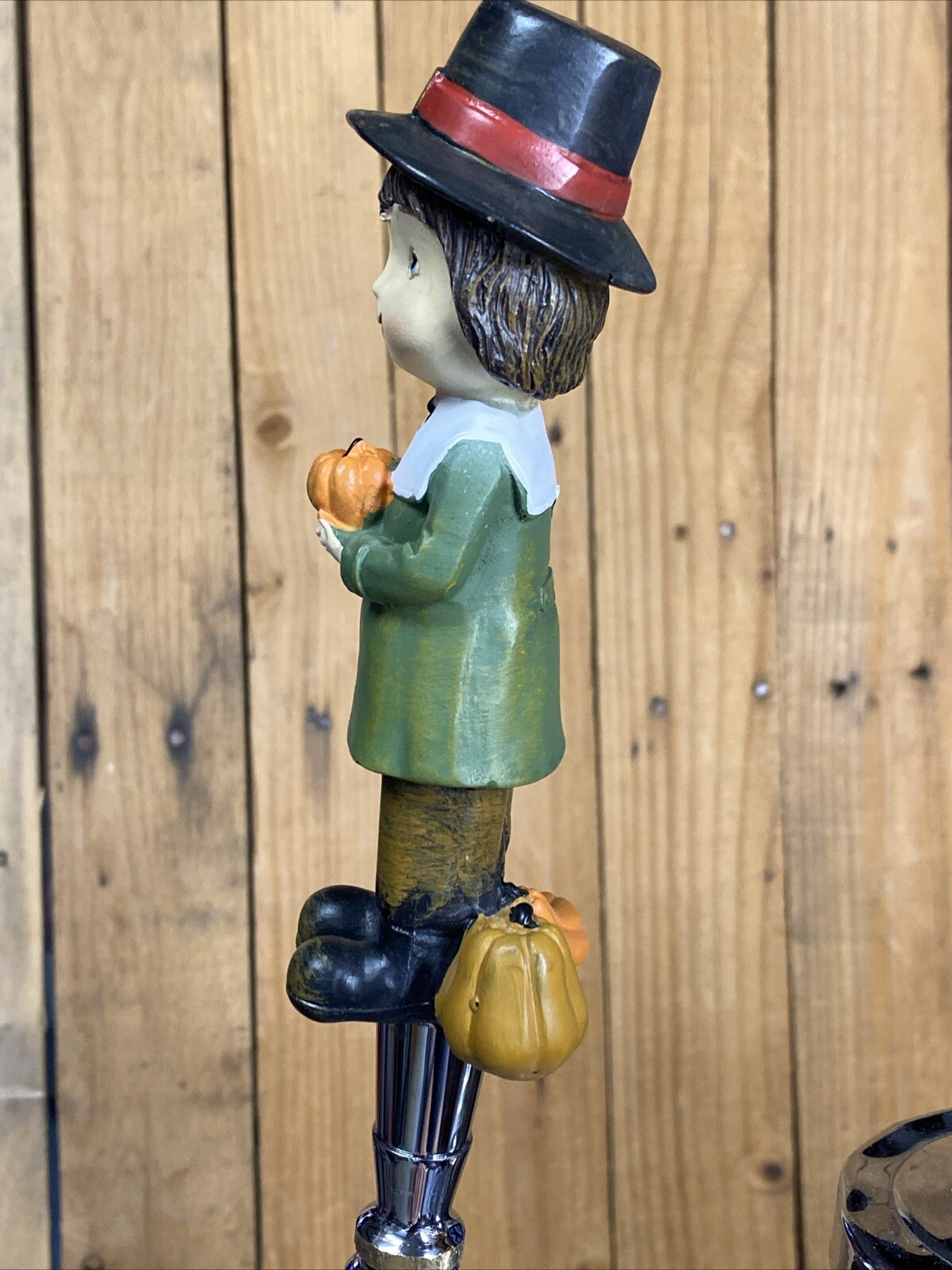 Pilgrim Beer Tap Handle Thanksgiving Holiday Keg Kegerator Pumpkin Run ...