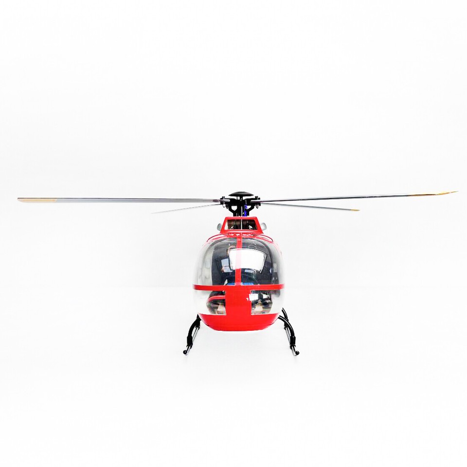 Roban RTF 450Size MBB BO-105 Red Bull paint RC Helicopter 4 blades X2 ...
