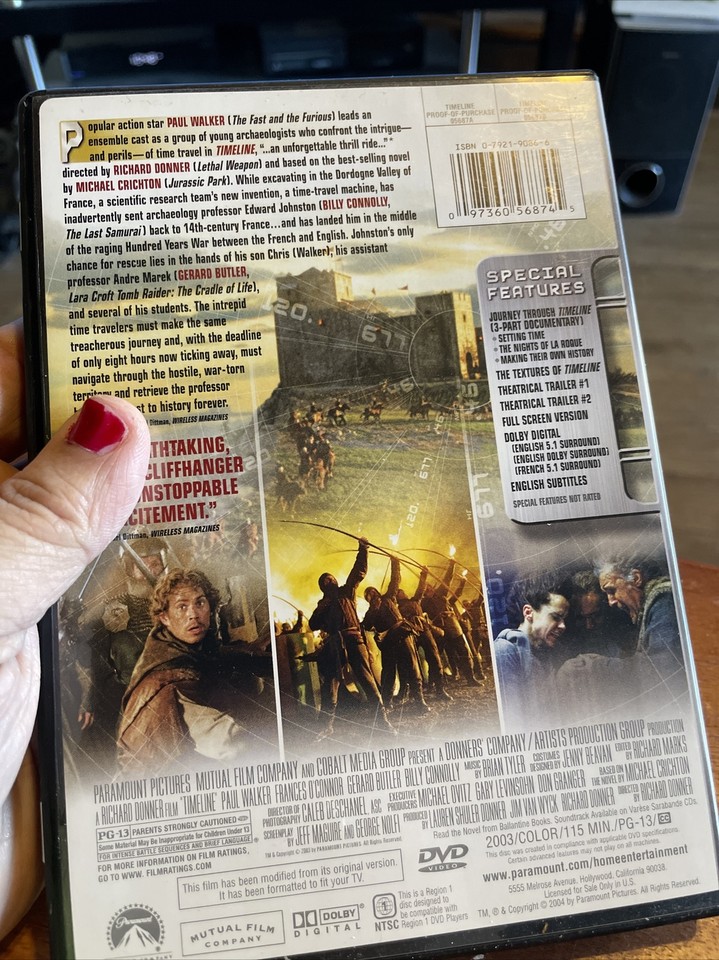 Timeline (2003) - DVD - GOOD 883929305179| eBay