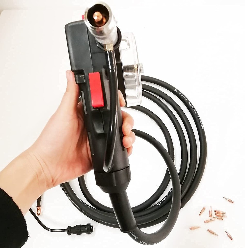 Aluminum Spool Gun Fit Miller210 Spoolmate 3035 5M(16ft) Cable DC24V ...
