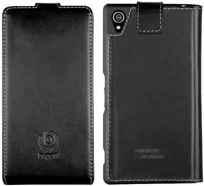 BUGATTI GENEVA FLIP OSLO CUSTODIA CASE per SONY ERICSSON XPERIA Z2 NERA ...