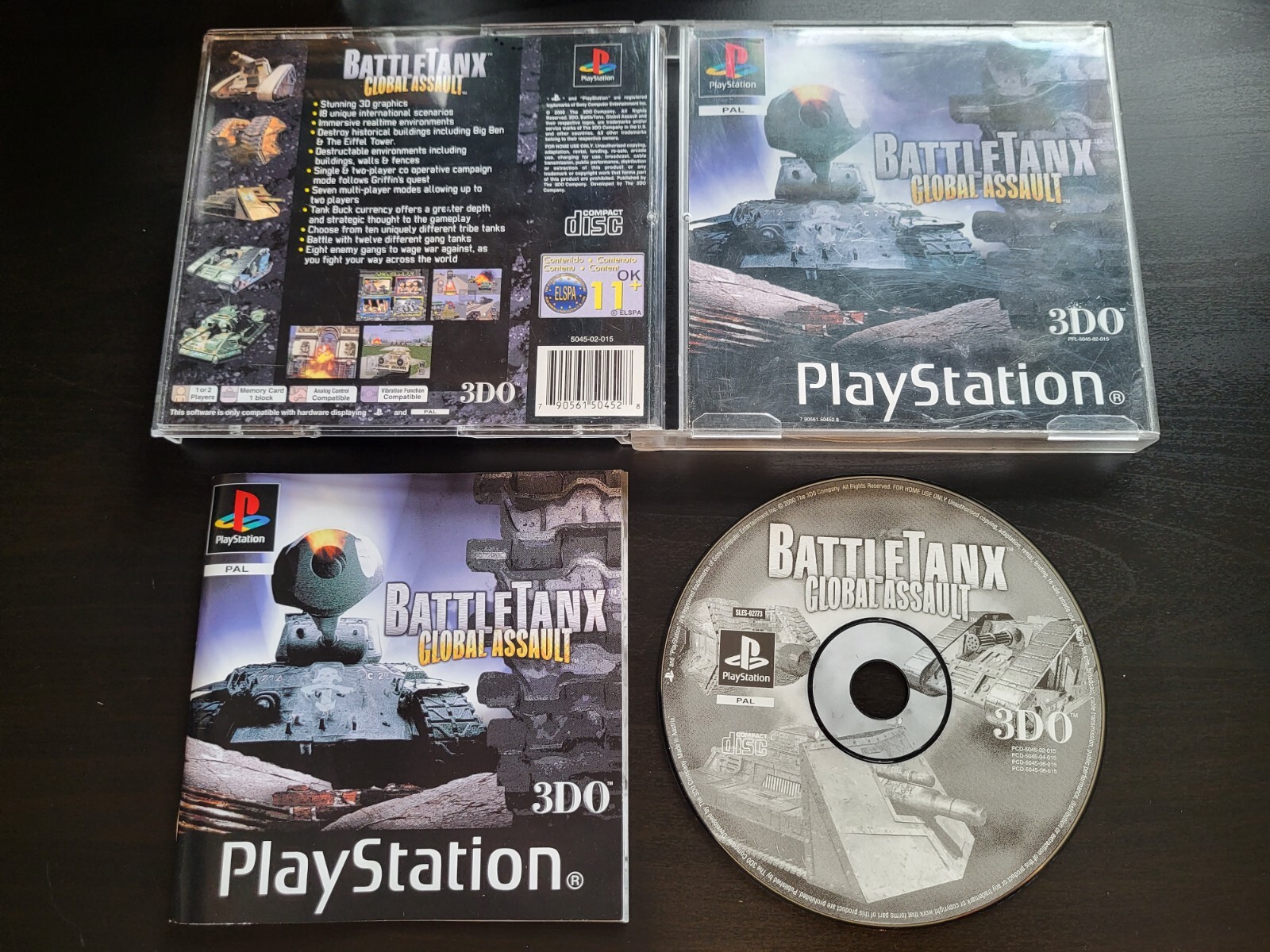 PS1 PlayStation One Game Disk Manual Case Choose PAL Smackdown Worms ...