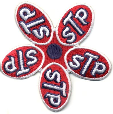 Hot Rod Patch STP Badge Motor Oil Drag Race Racing Muscle Car Flower ...