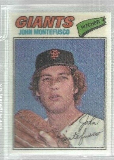 Vintage John Montefusco 1977 Topps ML Baseball Cloth Trading Card # 30 ...