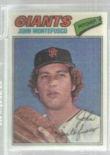 Vintage John Montefusco 1977 Topps ML Baseball Cloth Trading Card # 30 ...