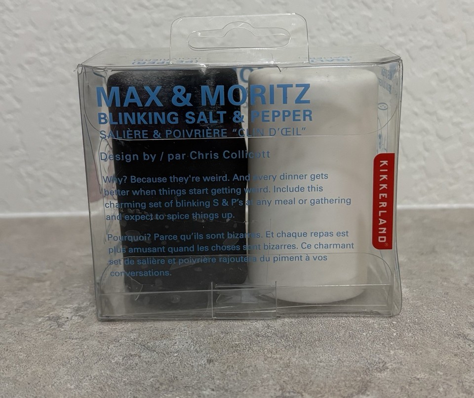 Vintage Max And Morit Blinking Salt And Pepper Shakers In Box | eBay UK