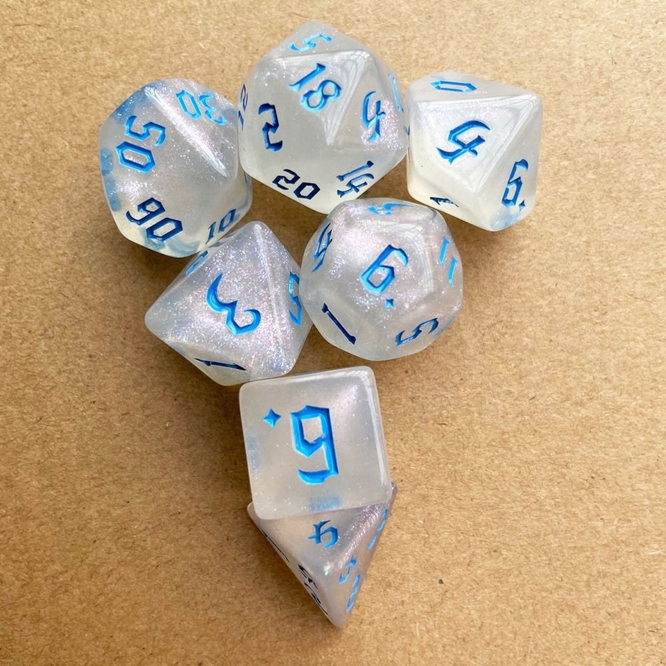Acrylic D4 D6 D8 D10 7-Die DND Dice Polyhedral Dice Table Game Game ...