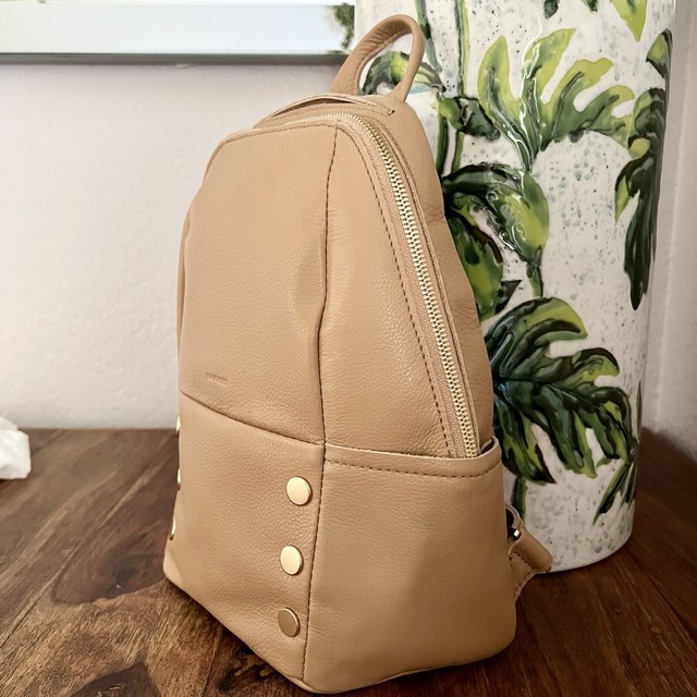 Hammitt Hunter Small Botanical Snake Gold Brushed Leather Backpack for ...