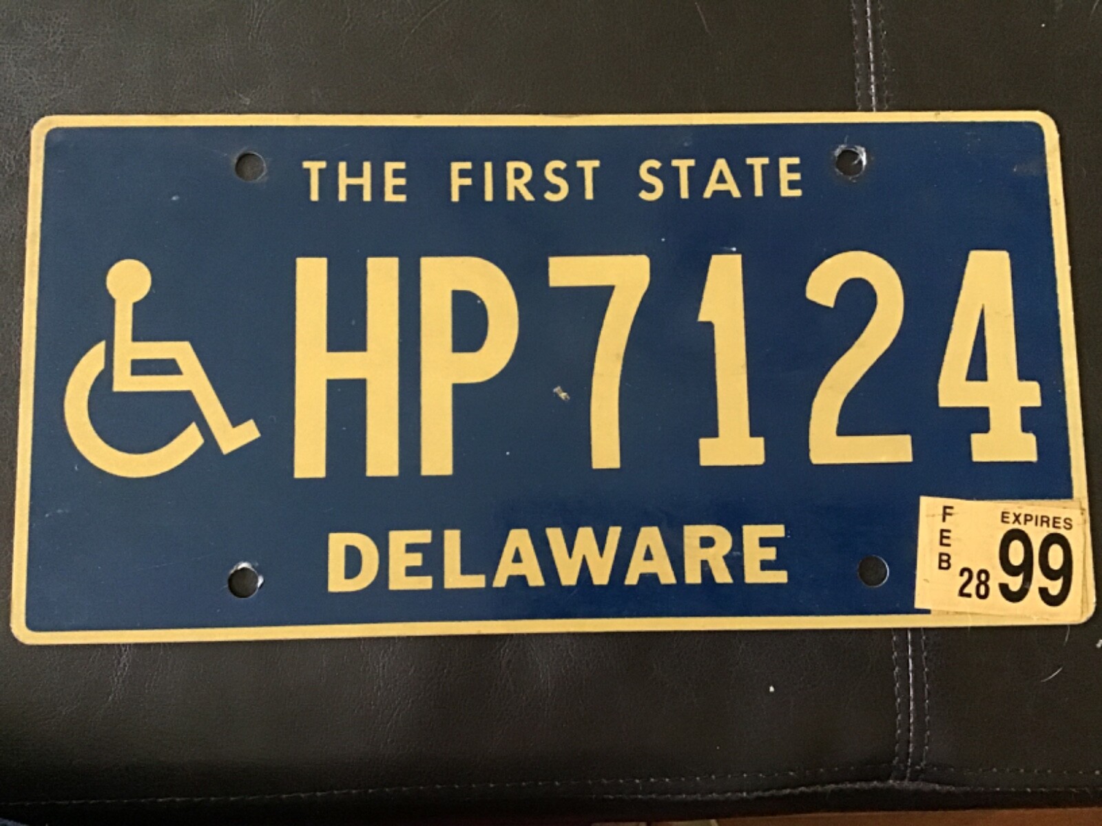1999 Delaware Handicap Disabled License Plate Tag | eBay