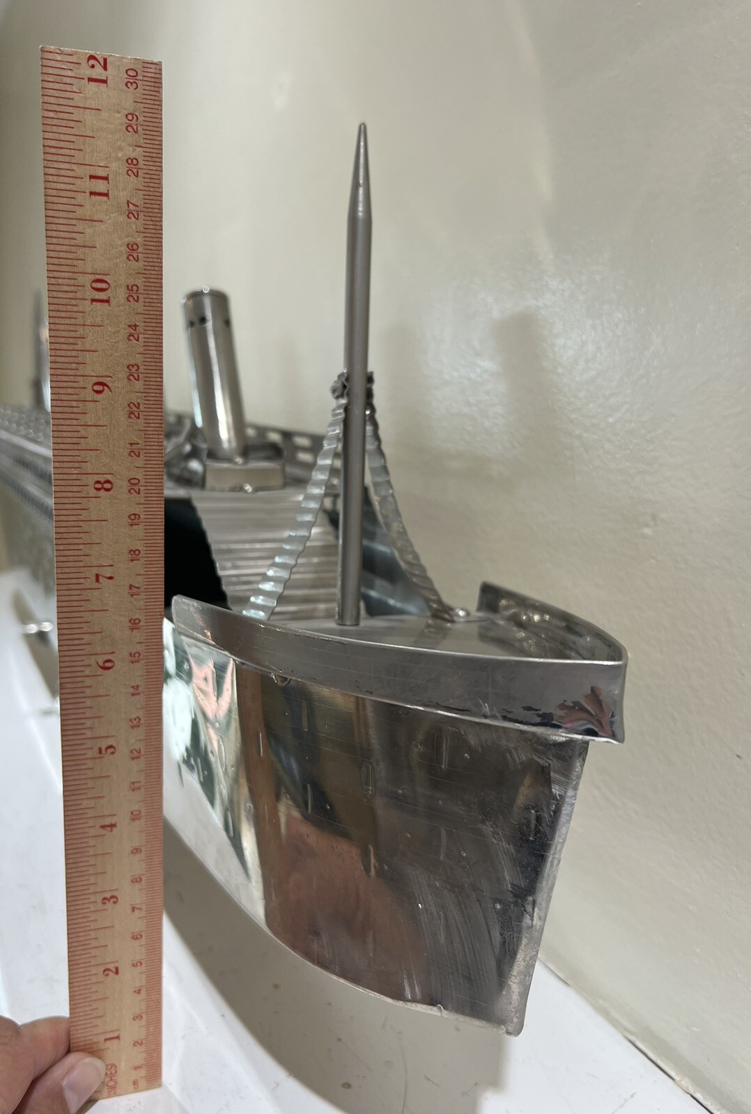 Large hand built metal titanic model in excellent condition. | eBay