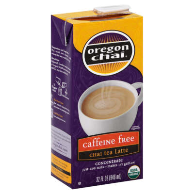 Oregon Chai Caffeine Free Chai Tea Latte Liquid Concentrate Carton 32 ...