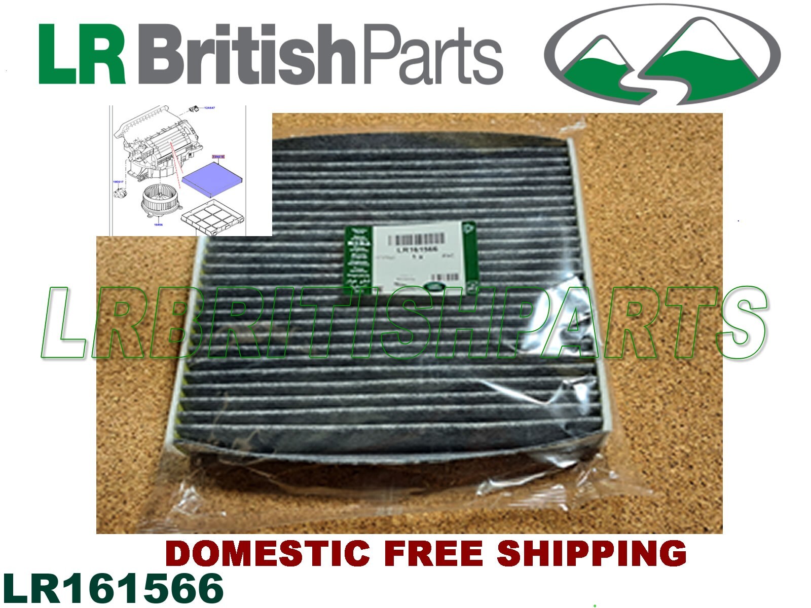 GENUINE LAND ROVER AC FILTER VELAR RANGE ROVER DISCOVERY SPORT LR161566 ...