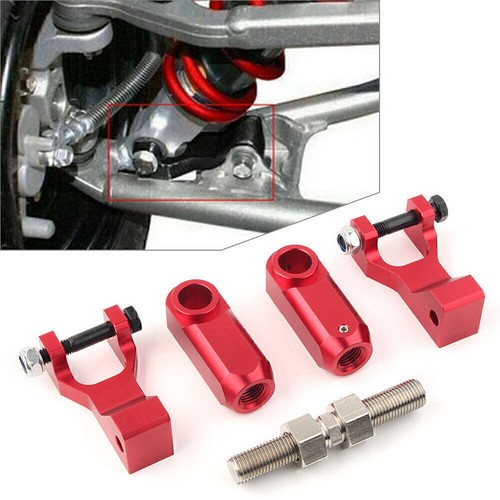 Front & Rear Lowering Kit Adjustable Red for Yamaha Raptor 700 350 660 ...