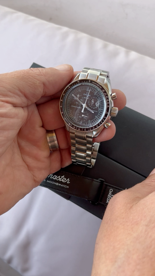 OMEGA x Swatch MoonSwatch Moon Speedmaster Stainless Steel Metal Case ...