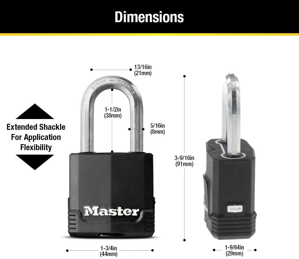 NEW Master Lock 3 Pack Magnum Heavy Duty Outdoor Keyed Alike Padlocks ...