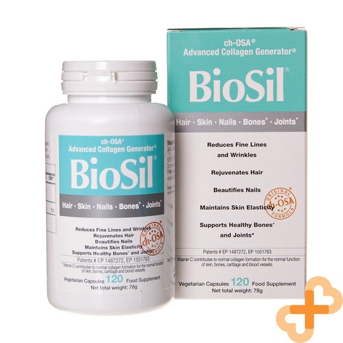 BIOSIL Supplement For Hair Skin Nails Bones Joints 120 Caps Collagen ...