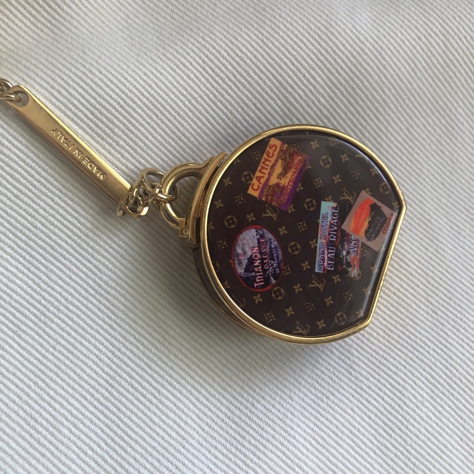 Louis Vuitton Ltd Mirror Boite Chapeau Pill Box Charm Trinket Keychain ...