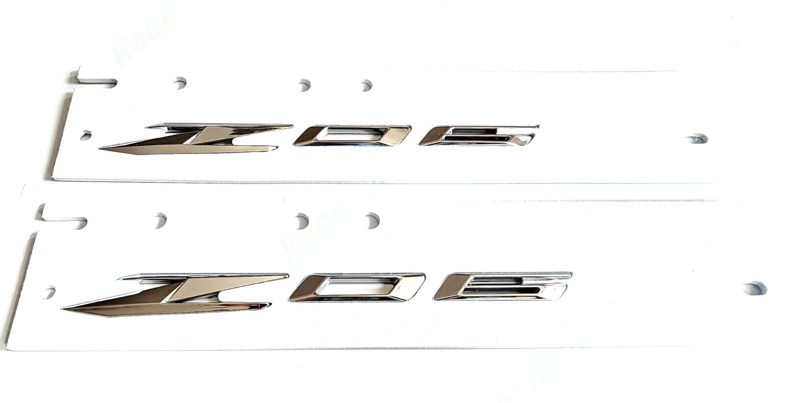 2PCS Chrome Side Z06 Emblem Badge For 2023 2024 Corvette C8 Z06 Chrome ...