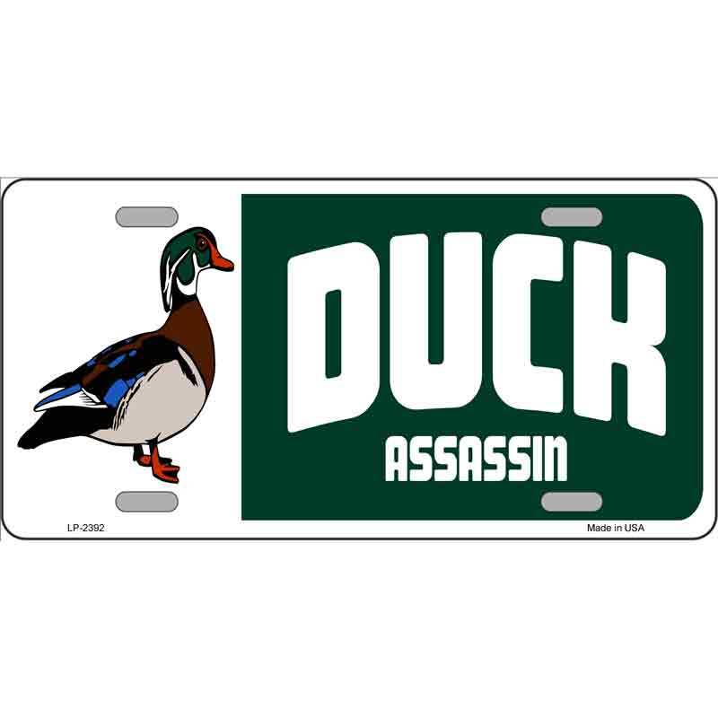 Duck Assassin Metal Novelty License Plate Tag LP-2392 | eBay