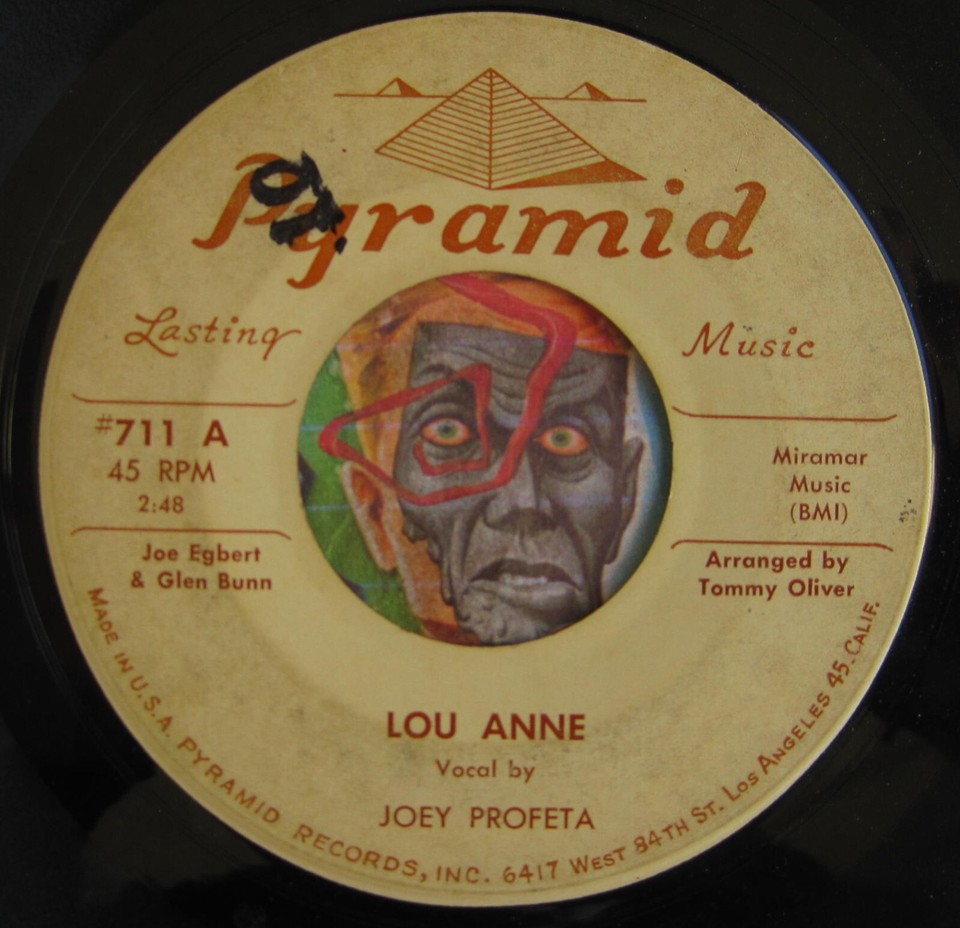 HEAR Joey Profeta 45 Sunshine Baby / Lou Anne PYRAMID teener teen ...