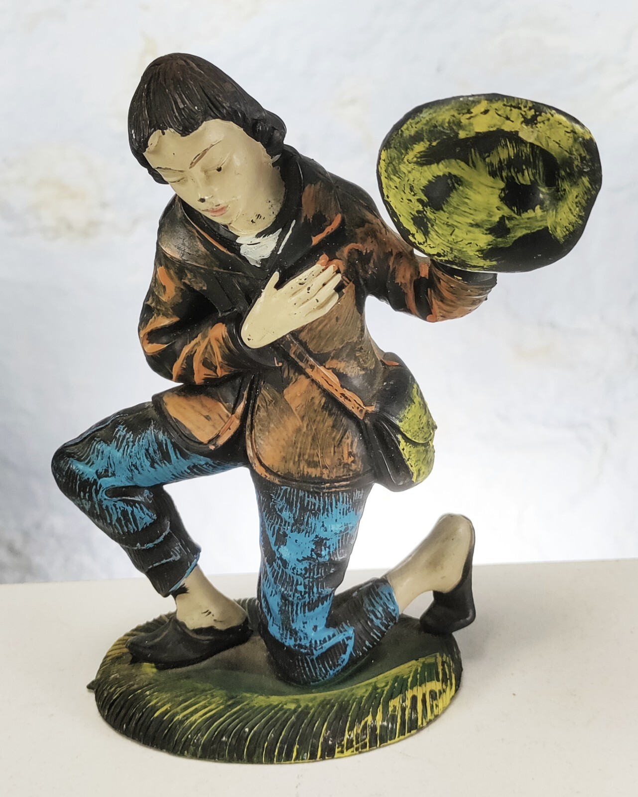 Lot Of 4 Vintage Italian Montecatini Hand Painted Carved Resin ...