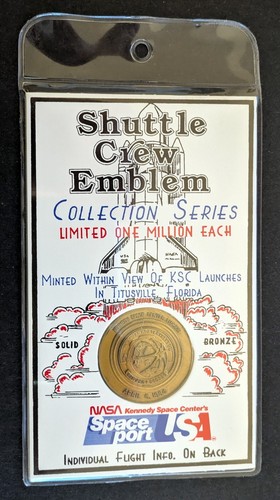 NASA Space Shuttle Crew Emblem Bronze Coin - Space Shuttle Challenger ...