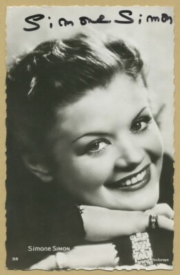 Simone Simon (1911-2005) - French actress - Cat People - Signed nice ...