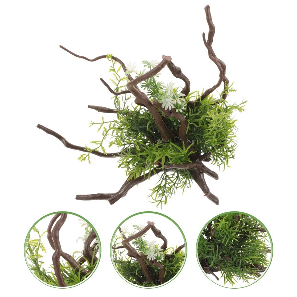Simulation Twig Decoration Aquarium Water Grass Aesthetic Fish Tank ...