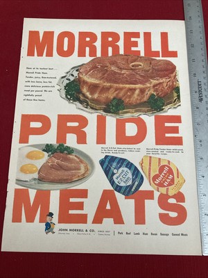 John Morrell & Co. Meats 1950’s Print Ad | eBay