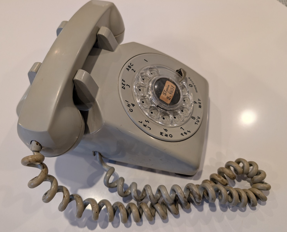 Vintage Western Electric Rotary Dial Desk Telephon Light Gray (Untested ...