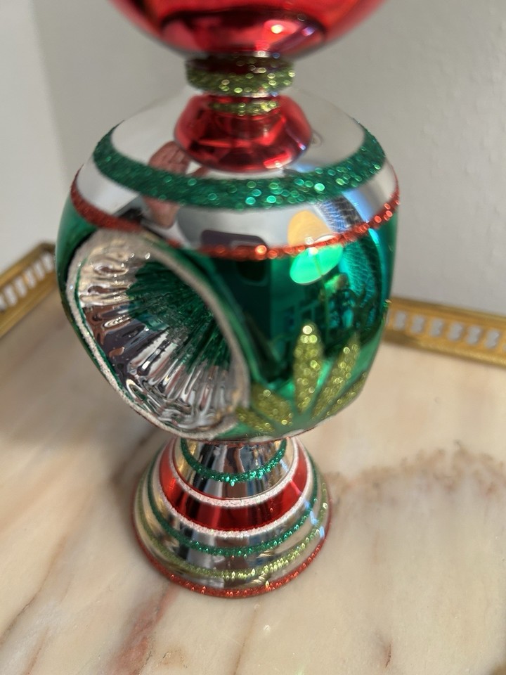 CHRISTOPHER RADKO CHRISTMAS TREE TOPPER FINIAL, 2018 , 3 Reflectors 13 ...
