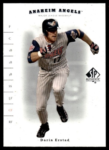 2001 SP Authentic Darin Erstad Anaheim Angels #2 | eBay