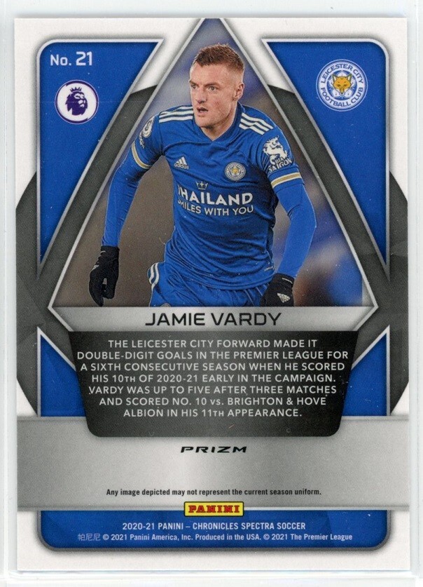 2020-21 Panini Chronicles Soccer Spectra Premier League Jamie Vardy ...