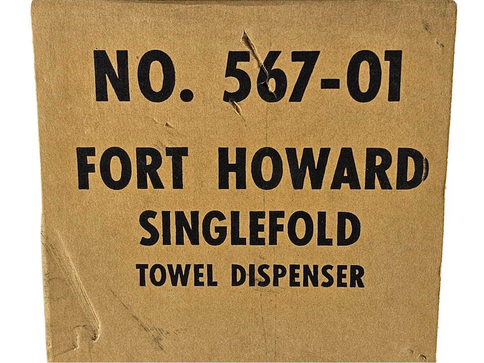 Fort Howard 567-01 Singlefold Towel Dispenser W/ Mounting Hardware/Key ...