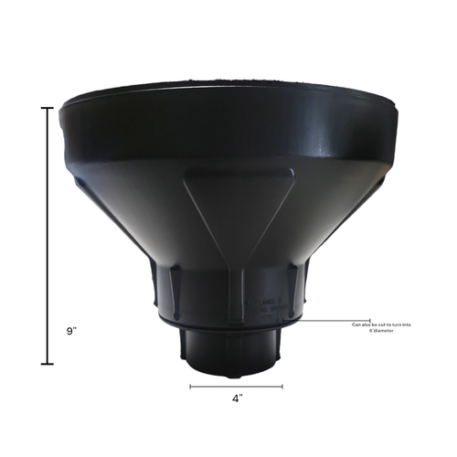 Heavy Duty Commercial Media Funnel 4" or cut to turn into 6" Tank ...