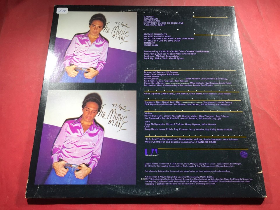 V3-10 PAUL ANKA Music Man ... 1977 ... UA-LA746 | eBay