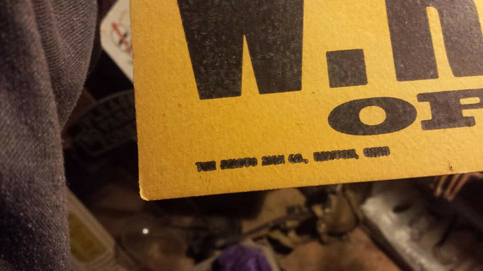 RARE Vintage ORIGINAL UNDERTAKER SIGN W.R LOWERY "BLOODY ALLEY" | eBay