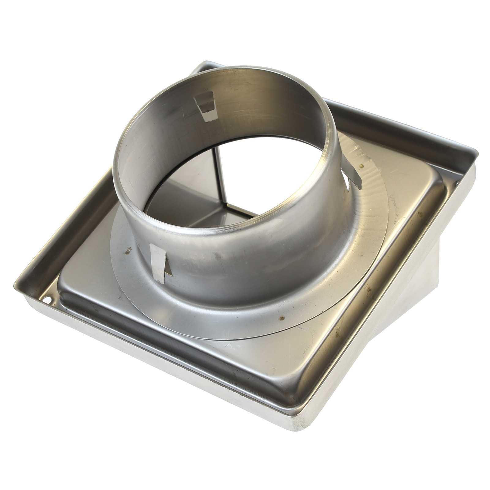 Stainless Steel Cowled External Extractor Wall Air Vent Outlet 100 125 ...