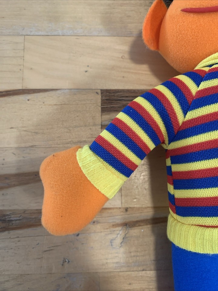 Vtg Ernie Plush Sesame Street 1984 Playskool Soft Stuffed Toy | eBay
