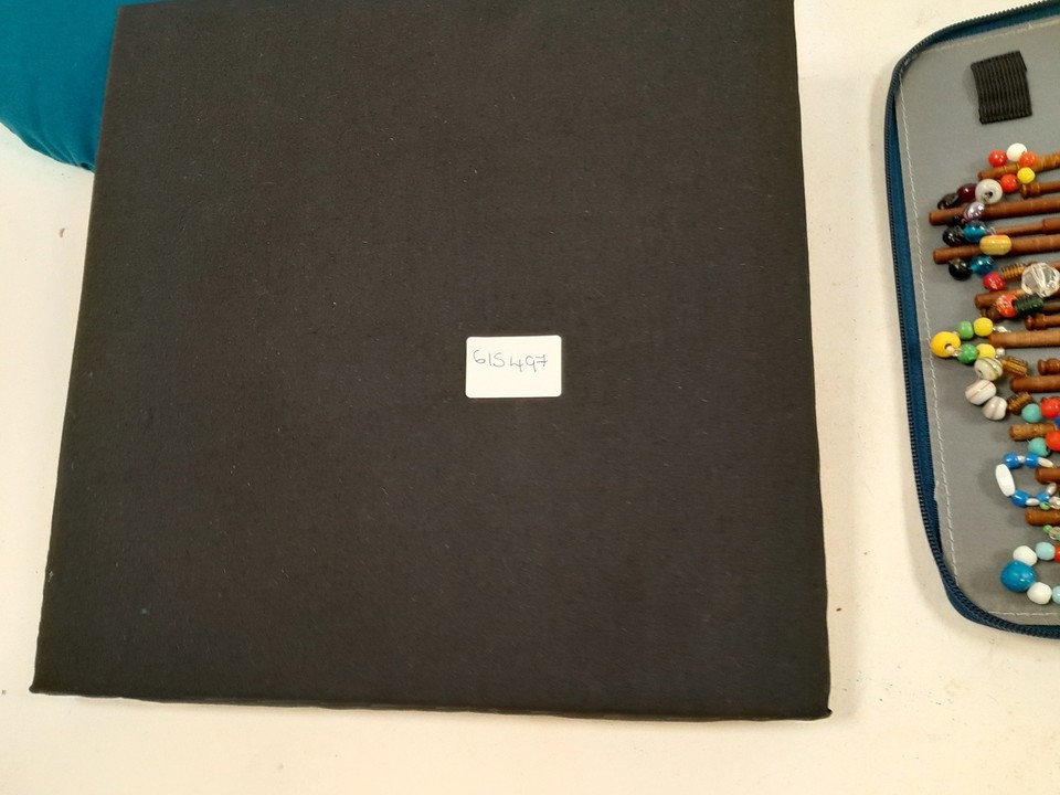 Vintage Bobbin Lace Making Kit with Pillow and Case of Bobbins - Pre ...