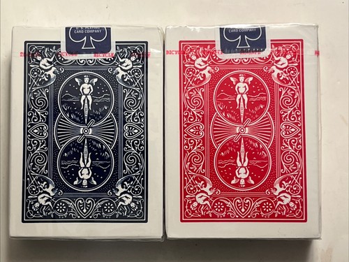Bicycle Poker 808 Sealed 2 VTG Packs Rider Back Playing Cards Blue Red Decks | eBay
