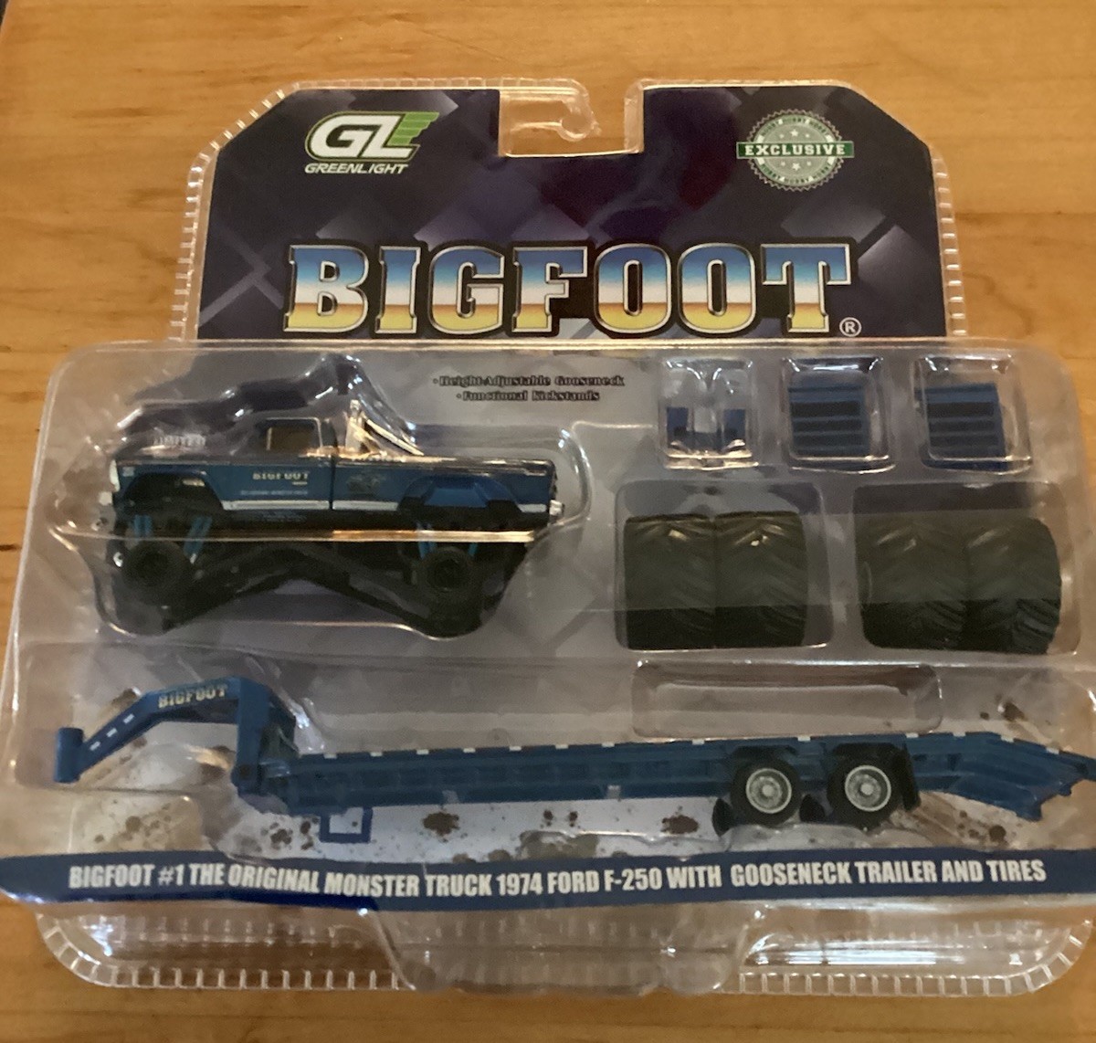 Big Foot Truck, Gooseneck Trailer With Ramps and Monster Tires 1/64 | eBay