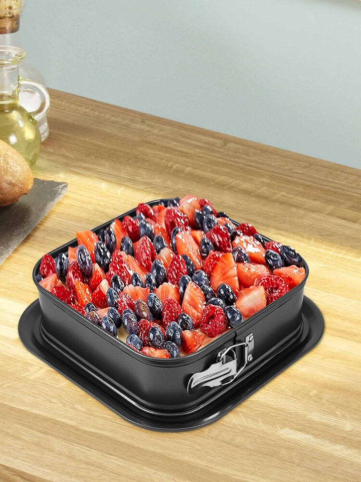 Springform Pan Non-Stick Cheesecake Baking Pan Square/Rectangle Cake ...