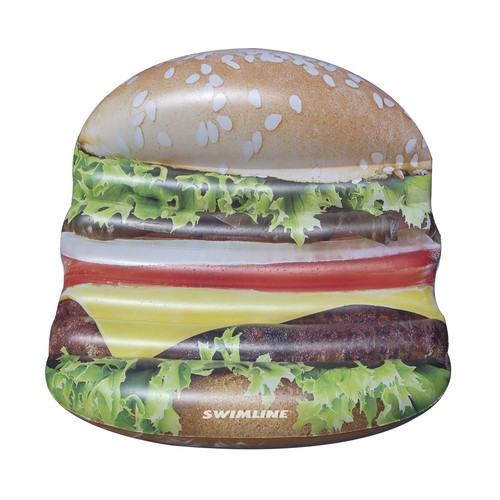 Swimline Inflatable Cheeseburger Deluxe Island Swimming Pool Float, 60-Inch | eBay