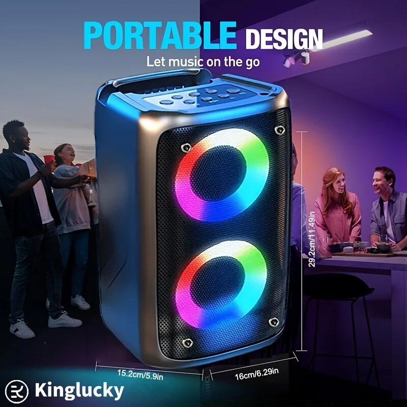 Kinglucky KTS-1265 | Portable Bluetooth Party Speaker | 8HR Battery ...