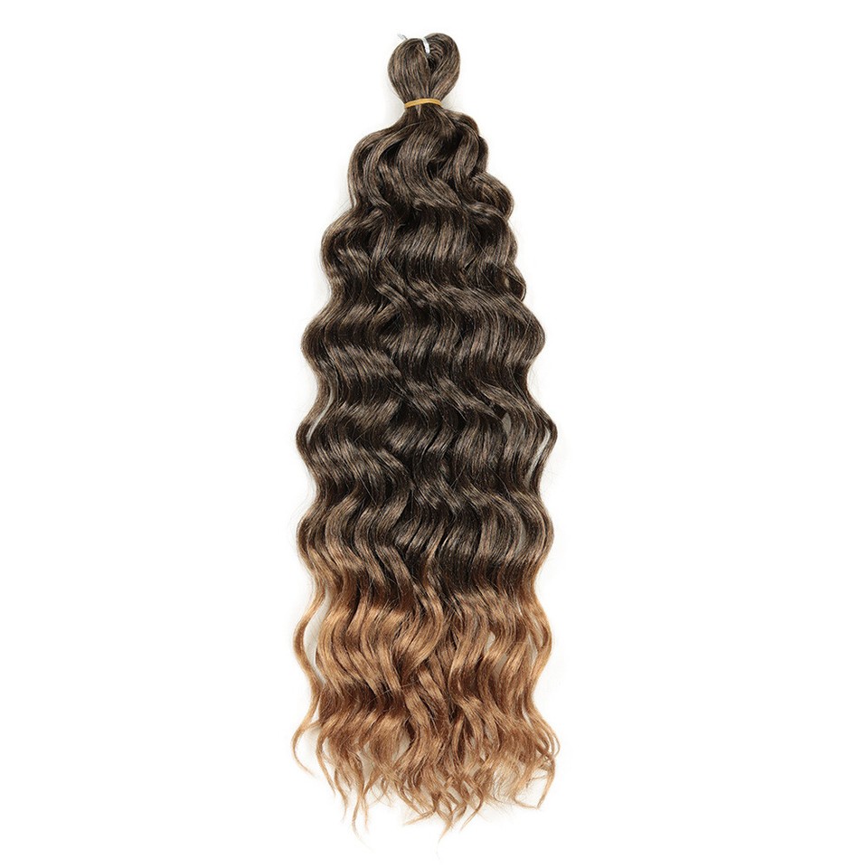 18" 24" Deep Twist Crochet Braids Hawaii Curl Ocean Wave Crochet Hair ...