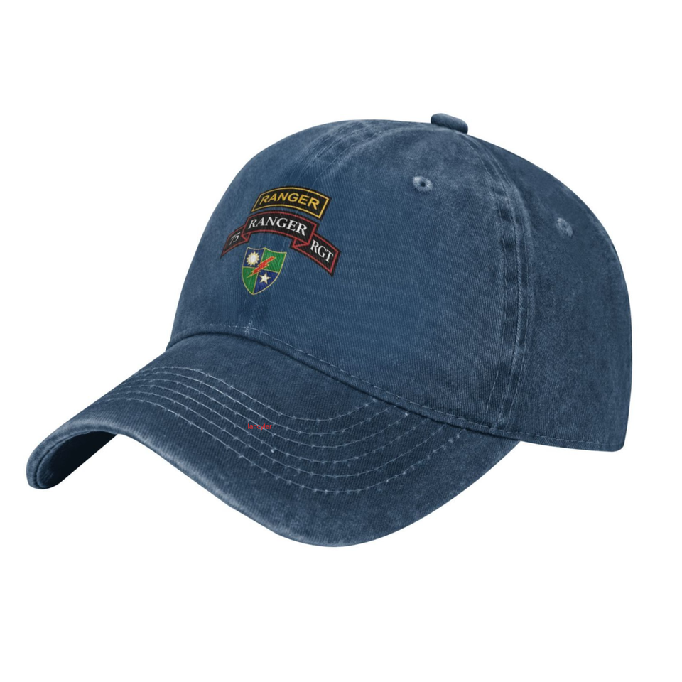 Army 75th Ranger Veteran Unisex Denim Hats Adjustable Baseball Cap | eBay