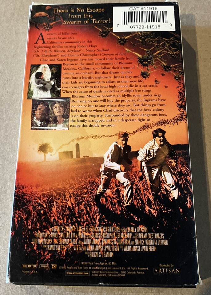 VHS: Deadly Invasion Robert Hays-Nancy Stafford-Dennis Christopher | eBay